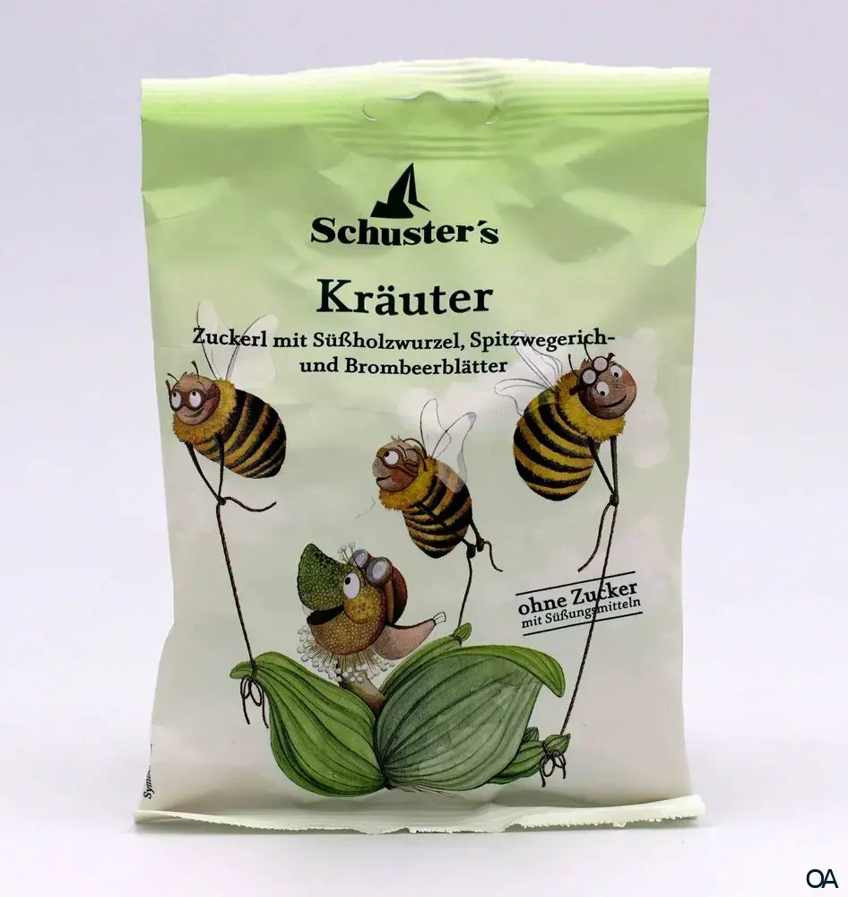 Schuster’s Kräuter Zuckerl ohne Zucker | Wohltuender Genuss für den Hals